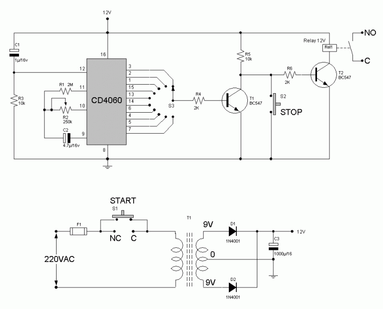 4060 Timer Circuit Diagram Pdf